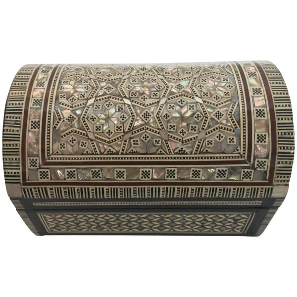 Handcrafted Middle Eastern Syrian Mother-of-Pearl Jewelry Box - E-mosaik