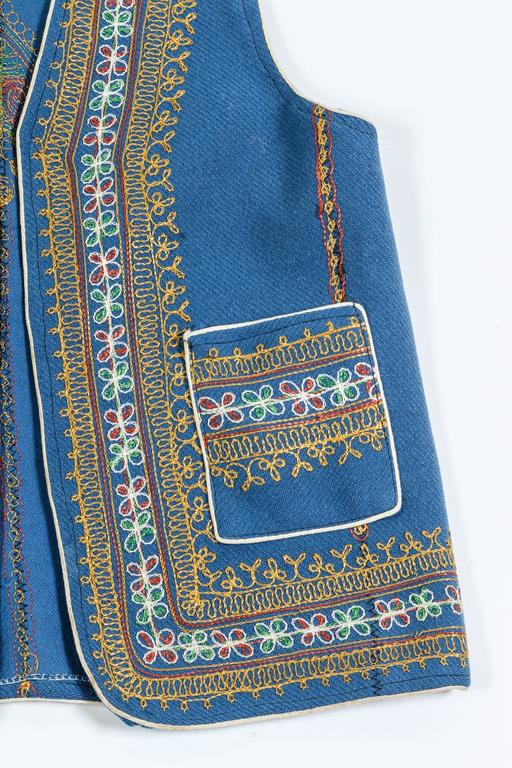 Authentic Ottoman Turkish Blue Vest - E-mosaik